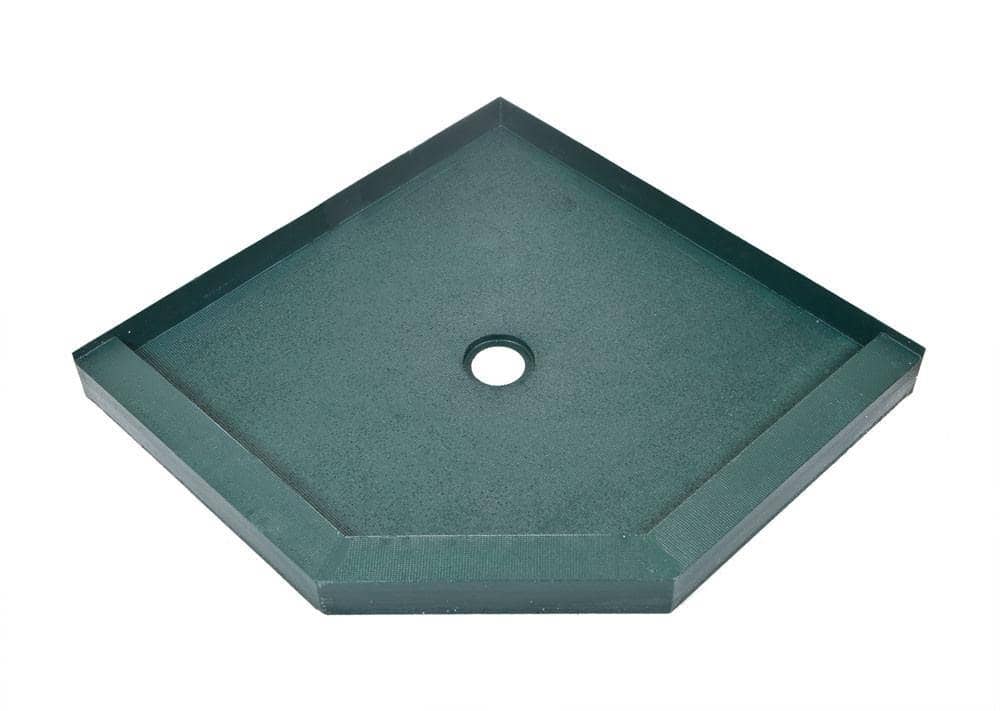 48" x 48" Tile-Basin (Neo-Angle Drain) Shower Base for Tile | KBRS