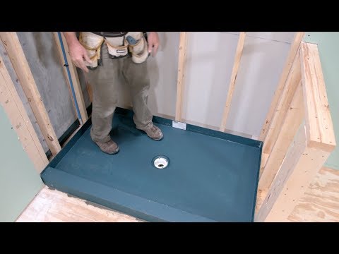 48" x 48" Tile-Basin (Neo-Angle Drain) Shower Base for Tile | KBRS